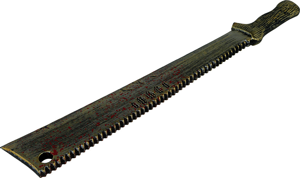 Machete Saw 68cm | Realistic Horror Prop Weapon for Halloween & Cosplay ...